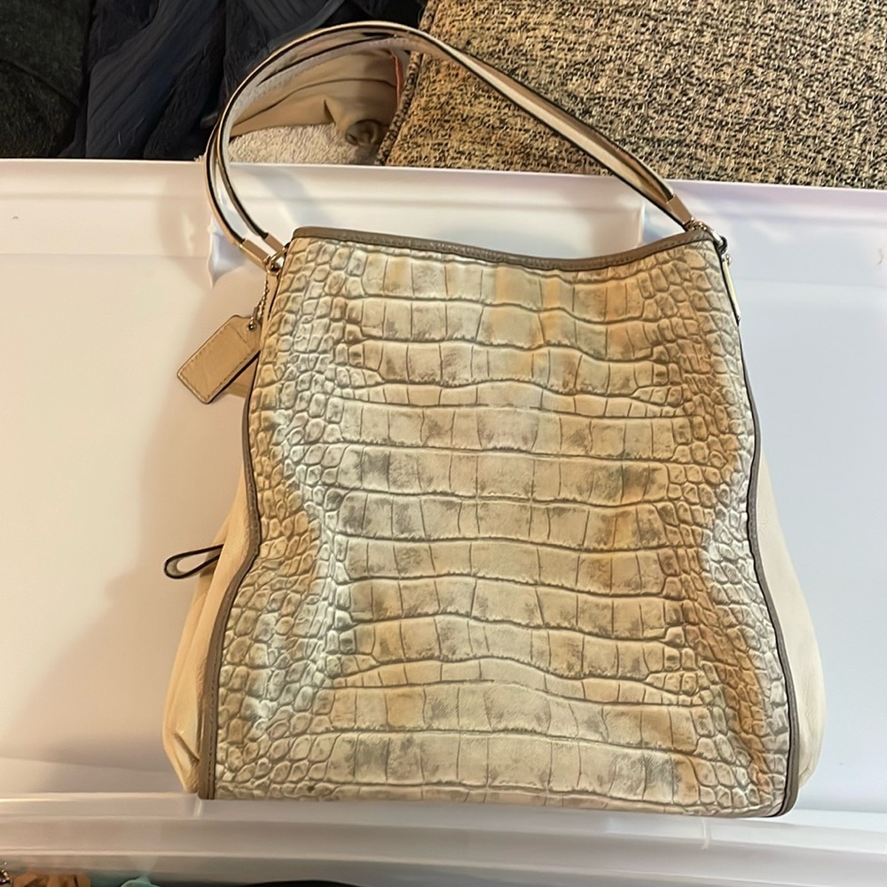 Alligator Print Coach Purse - Gem